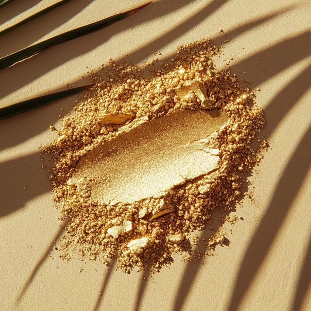 Gilded Halo – Soft Metallic Gold Pigment Powder