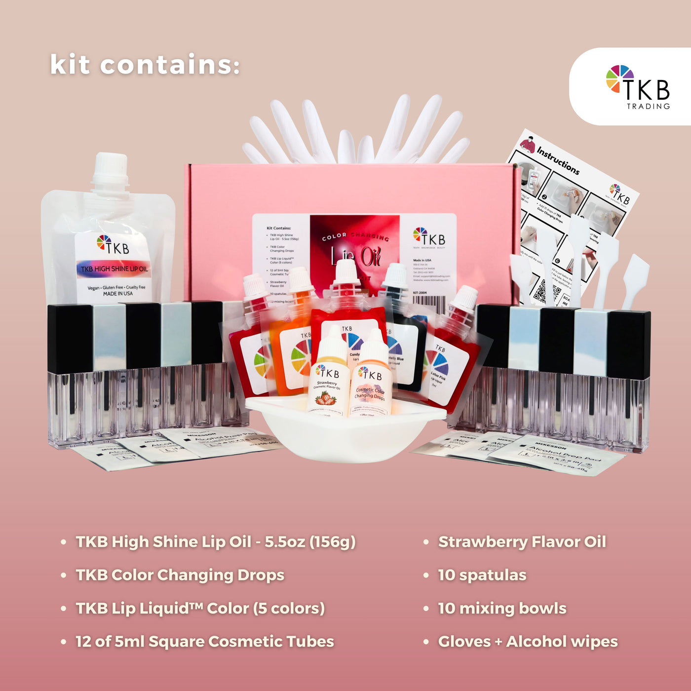 TKB Color Changing Lip Oil DIY Kit — TKB Trading