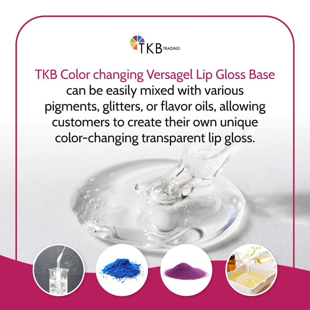 TKB Color Changing Versagel Lip Gloss Base| Clear to Pink| Made in USA — TKB Trading