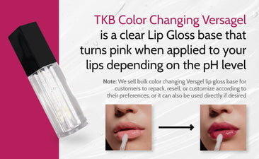 TKB Color Changing Versagel Lip Gloss Base| Clear to Pink| Made in USA — TKB Trading