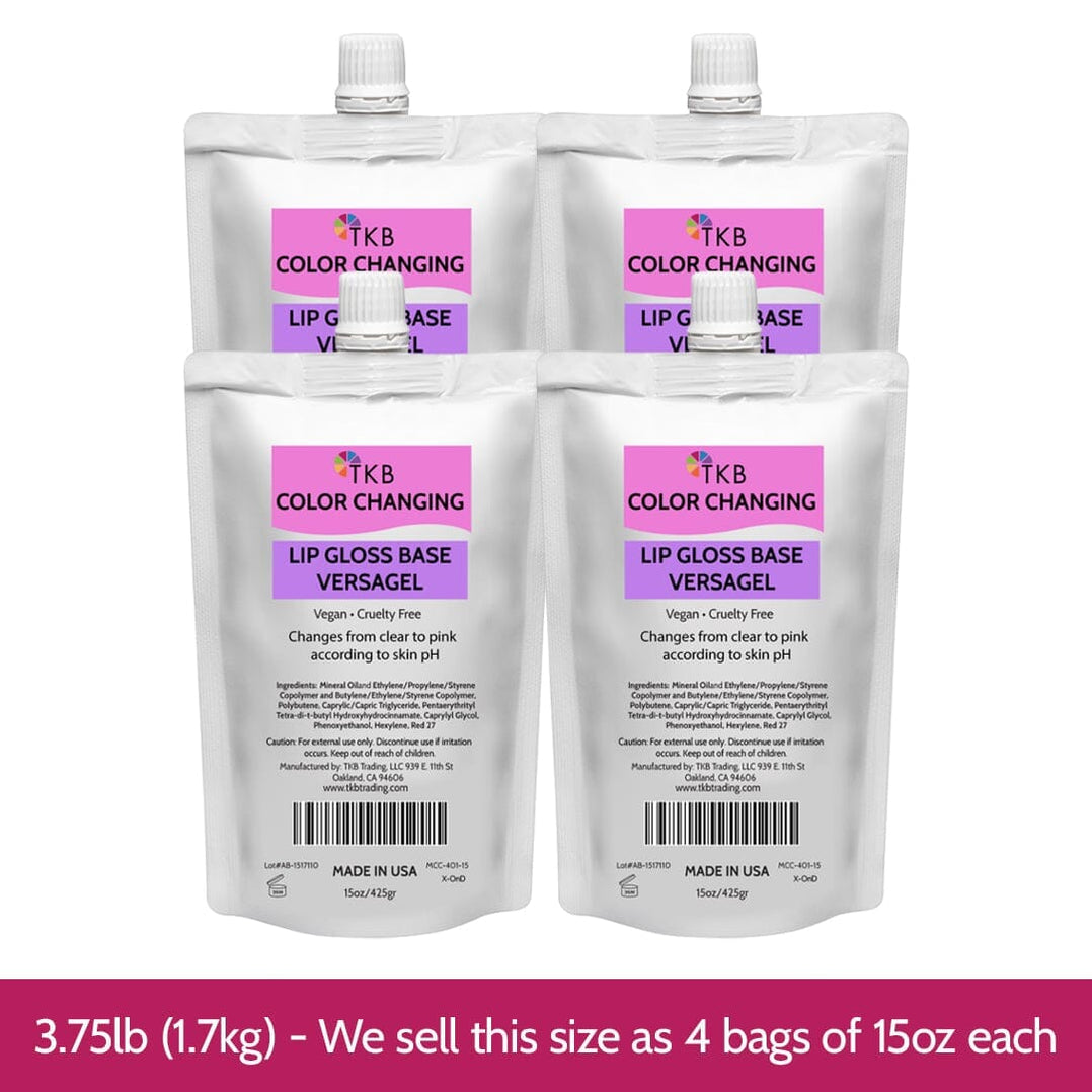 TKB Color Changing Versagel Lip Gloss Base| Clear to Pink| Made in USA ...