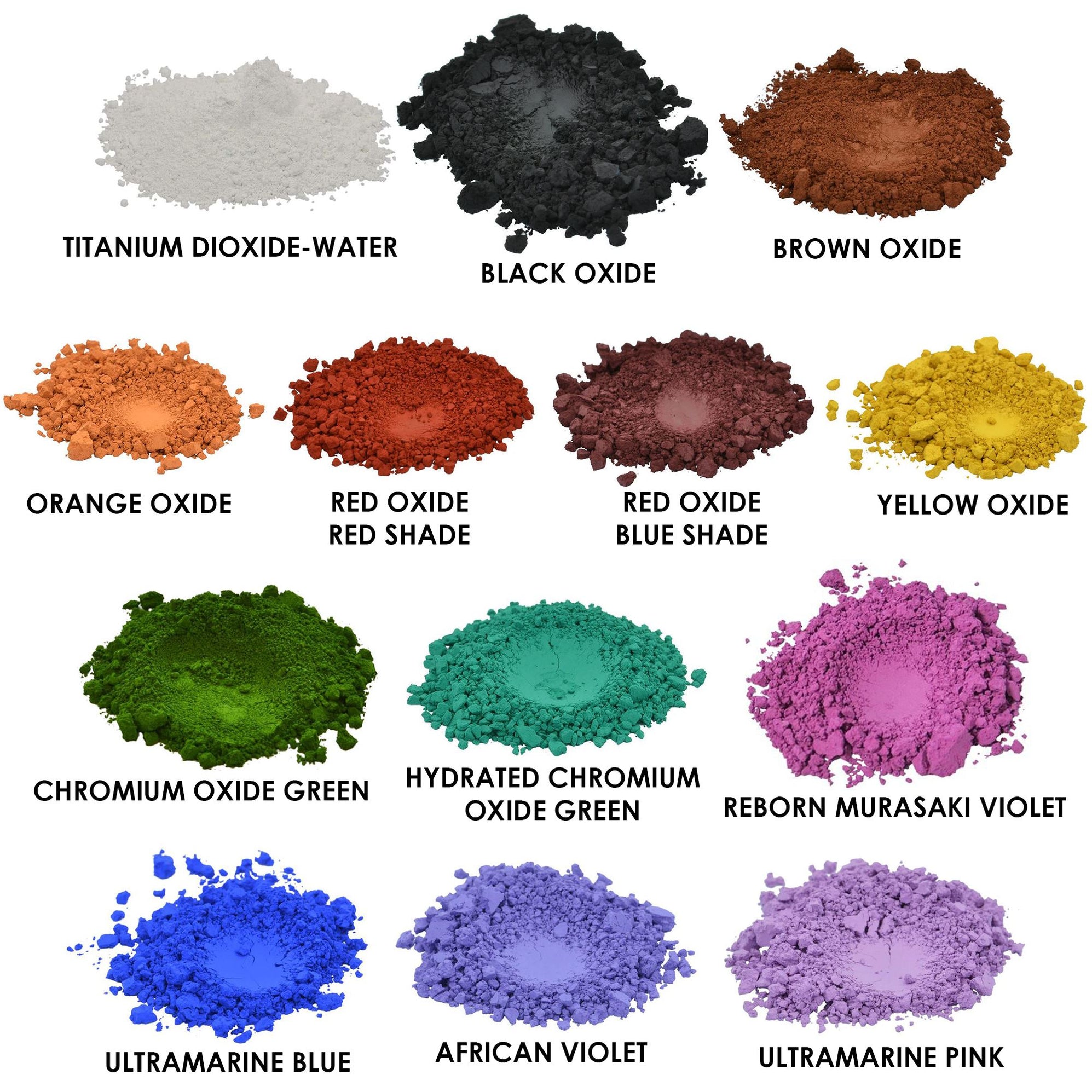 13 Cosmetic Pigments Sampler — TKB Trading