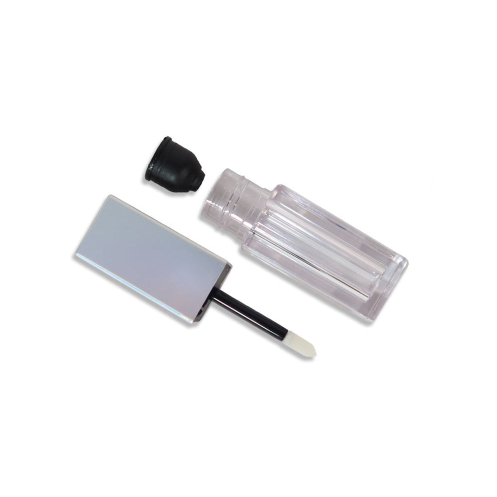5ml Square Silver Cosmetic Tube - DIY Cosmetics & Lips | TKB Trading