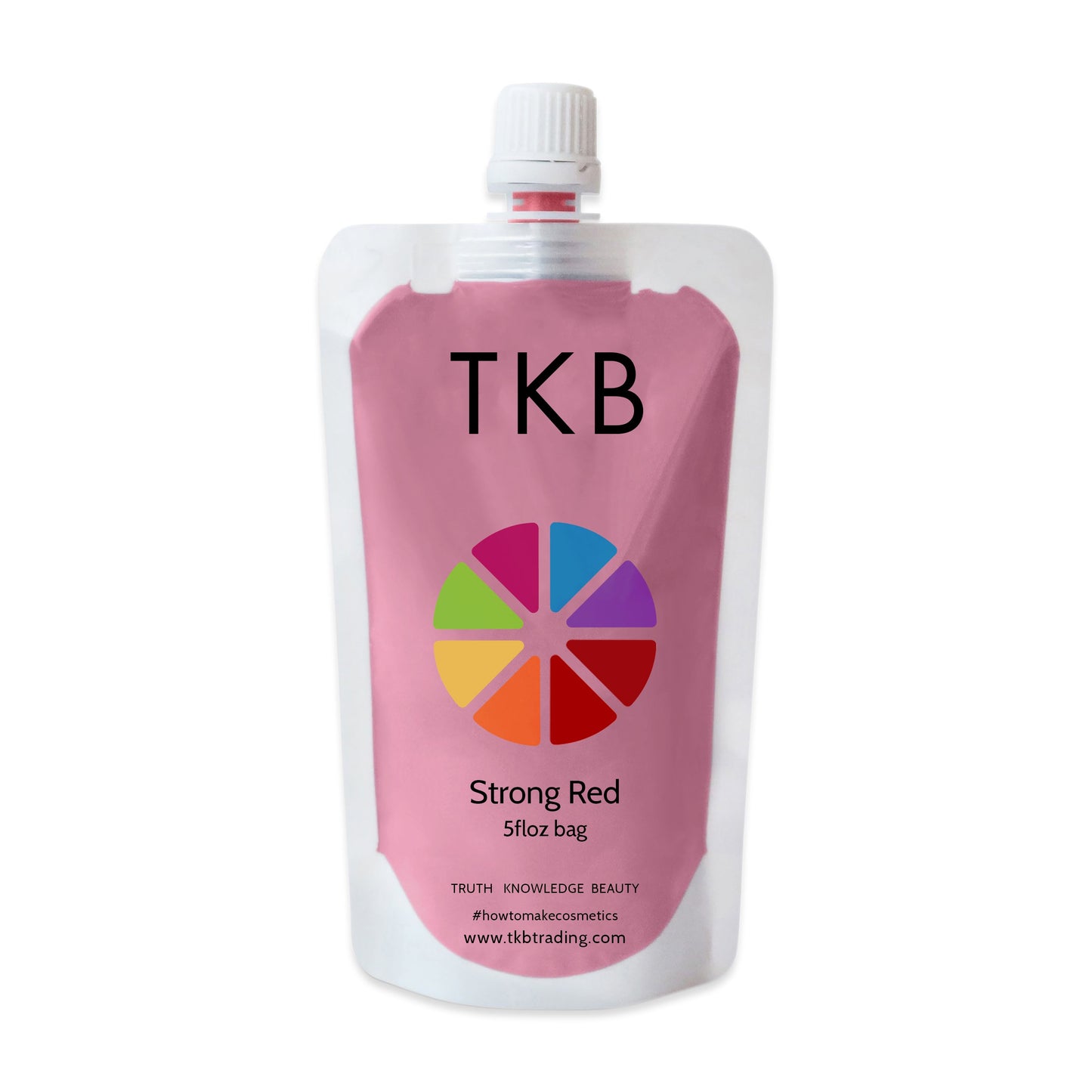 TKB Lip Liquid - Strong Red - Highly Pigmented Cosmetic Lip Color
